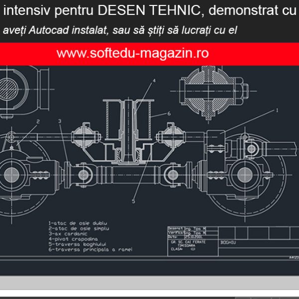 Curs practic intensiv Desen Tehnic Autocad - Soft EDU Magazin